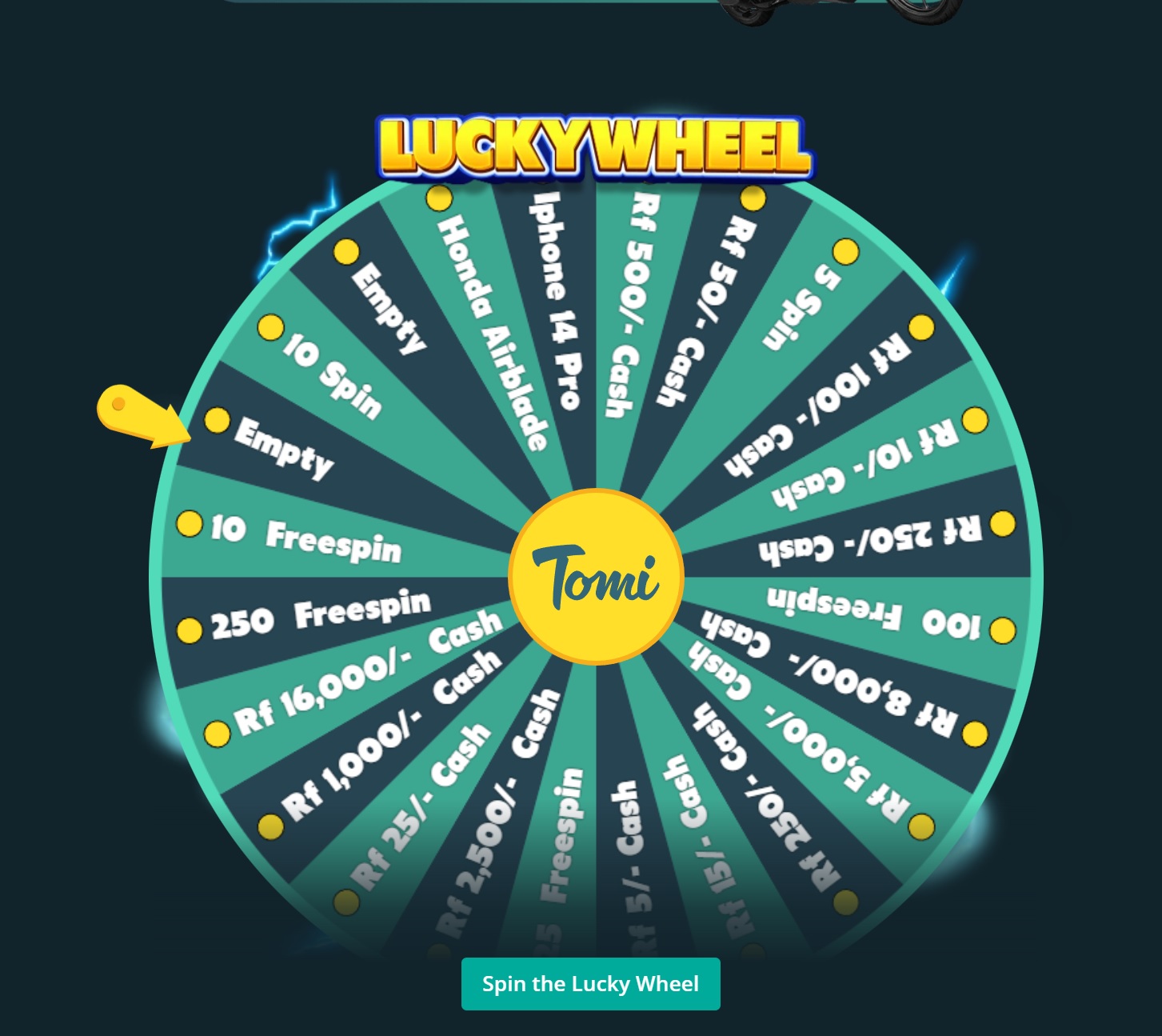 * Spin the Lucky Wheels * Unleash Your Winning Fortune at Tomi Club